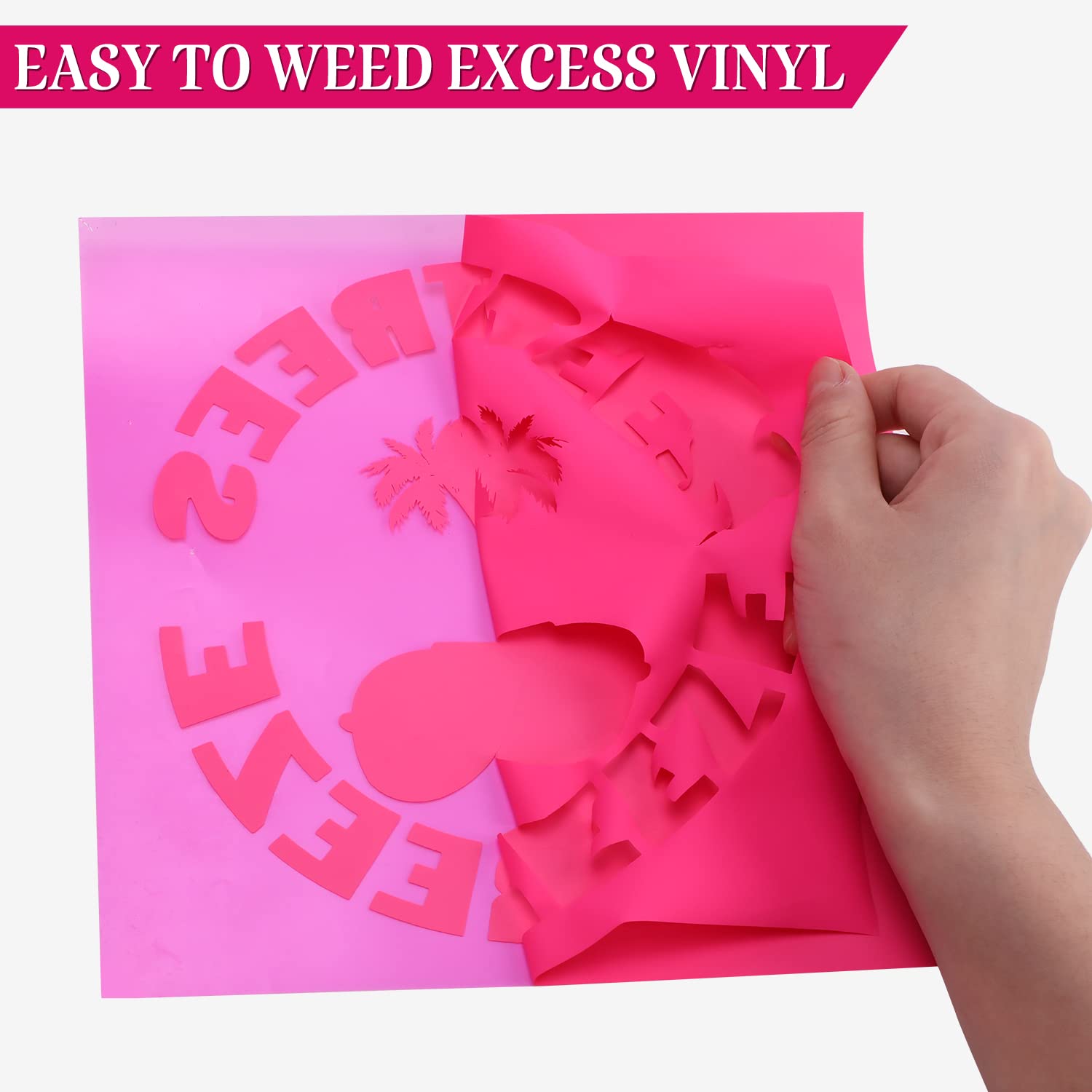 Snapklik.com : HTVRONT HTV Pink Heat Transfer Vinyl Roll - 12in X10ft ...
