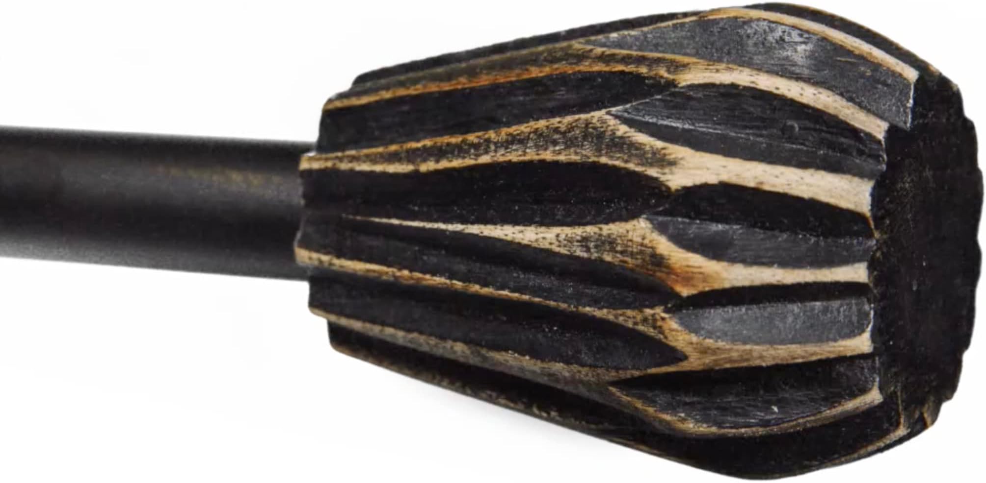 Amazon.com: Modern Farmhouse Carved Distressed Black Curtain Rod 36 ...