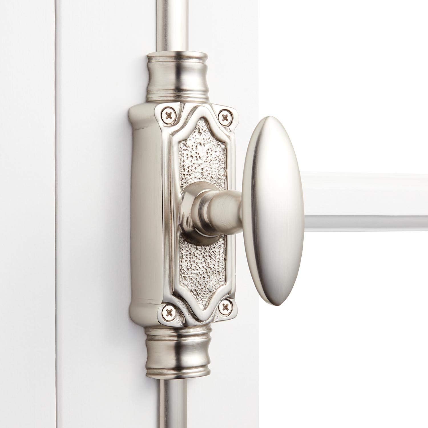 Signature Hardware 300077 Beaded Solid Brass Cremone Bolt for 9' Doors - Door Hardware - Amazon.com