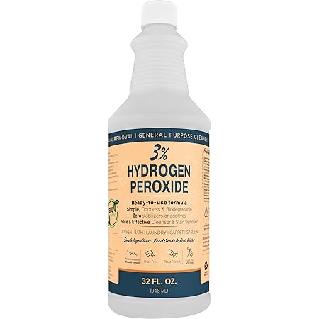 Amazon.com: Essential Oxygen Food Grade Hydrogen Peroxide 3%, Natural ...