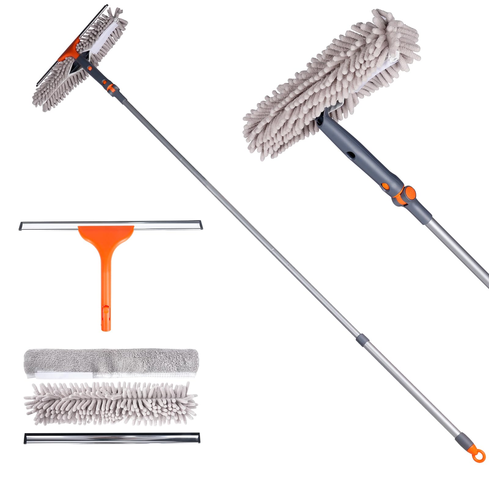 Amazon.com: Squeegee Window Cleaner Set 2-in-1 Multi-Surface Cleaning ...