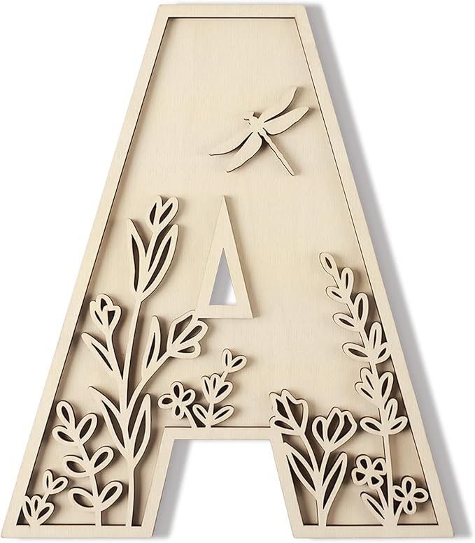 Amazon.com: Layered 12 Inch Large Wooden Letters for Wall Decor ...