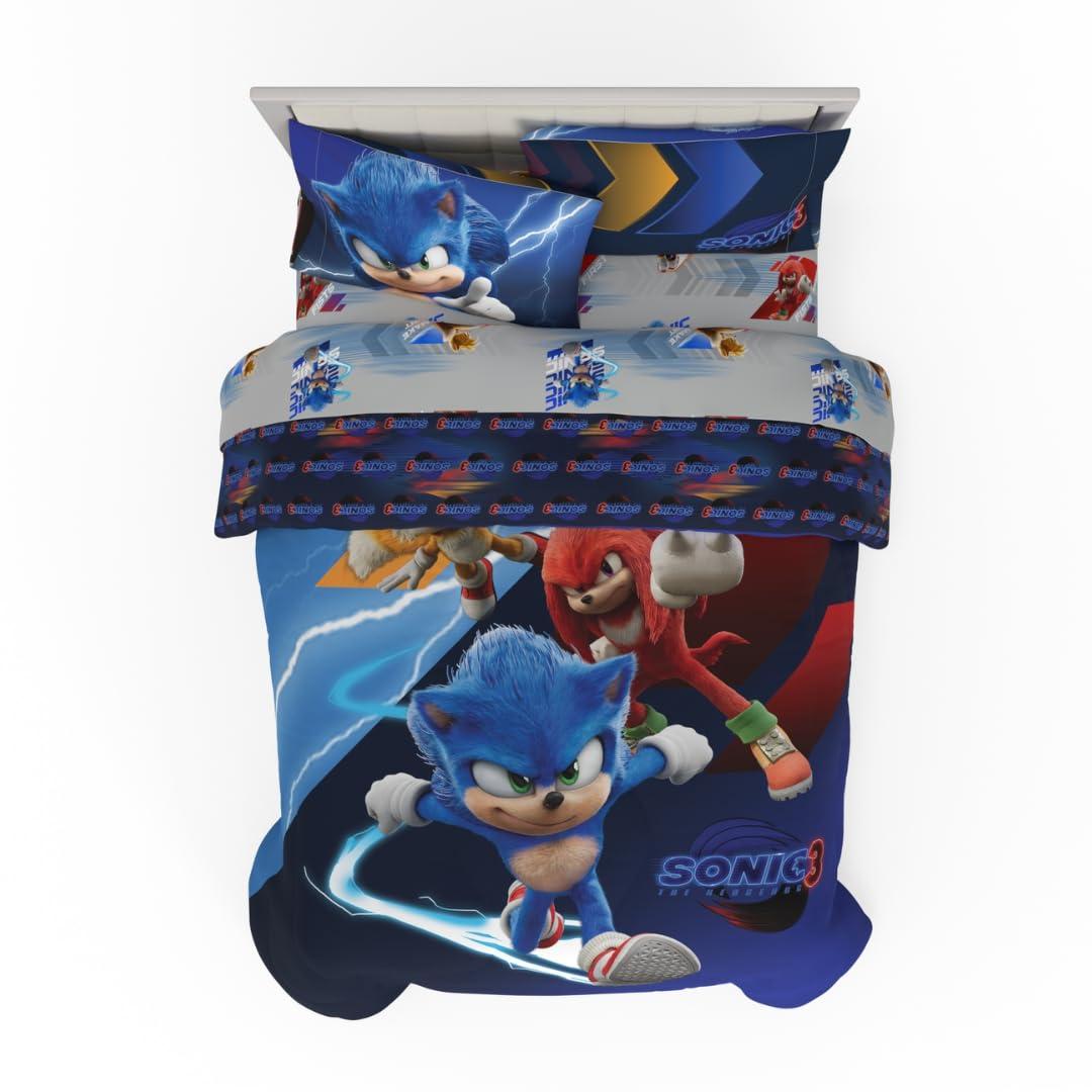 Amazon.com: Franco Sonic The Hedgehog 3 Kids Bedding Super Soft ...