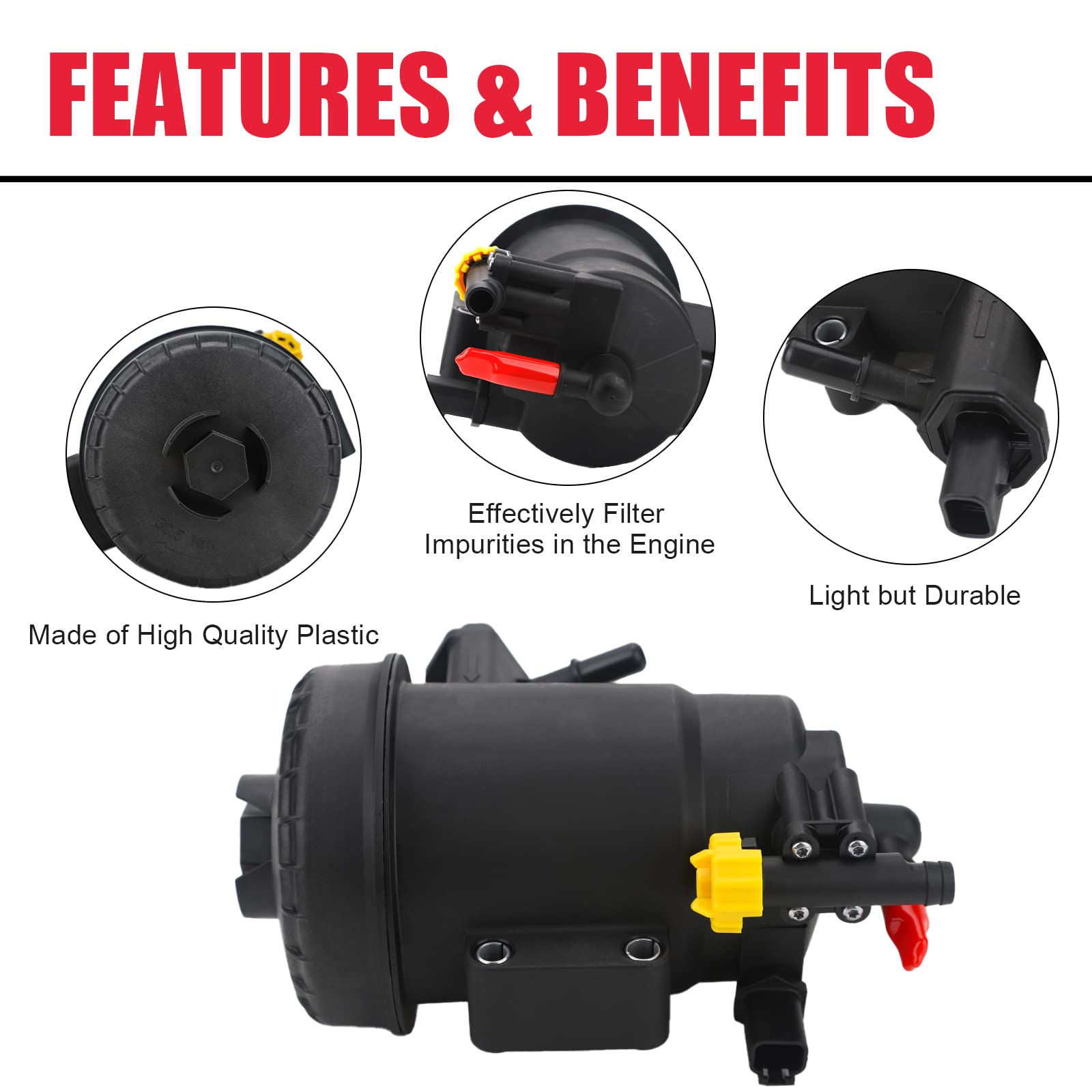 Snapklik.com : 6.7 Cummins Fuel Filter Housing Assembly Fits For Ram ...