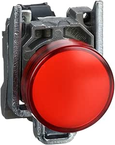 Schneider Electric XB4BVG4 120V LED Indicator Light Body, Red : Buy Online at Best Price in KSA ...