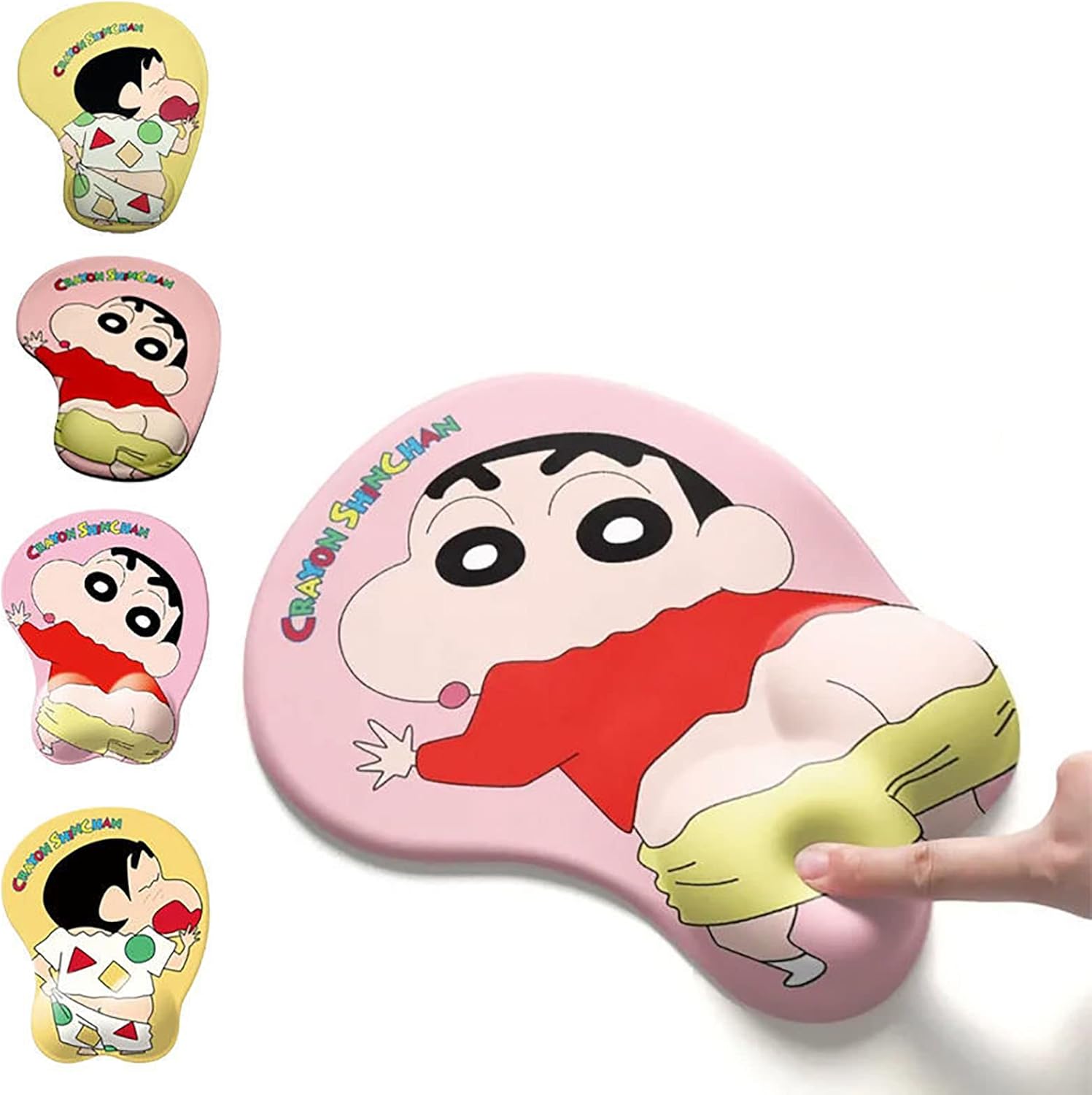 Amazon.co.jp: Crayon Shin-chan Mouse Pad, Wrist Rest, Integrated Mouse ...