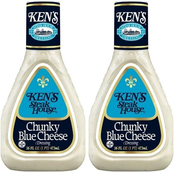 Amazon.com : Ken's Chunky Blue Cheese Dressing, 16 oz, 2 pk : Grocery ...