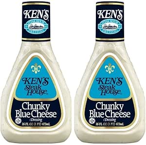 Ken's Chunky Blue Cheese Dressing, 16 oz, 2 pk : Amazon.co.uk: Grocery