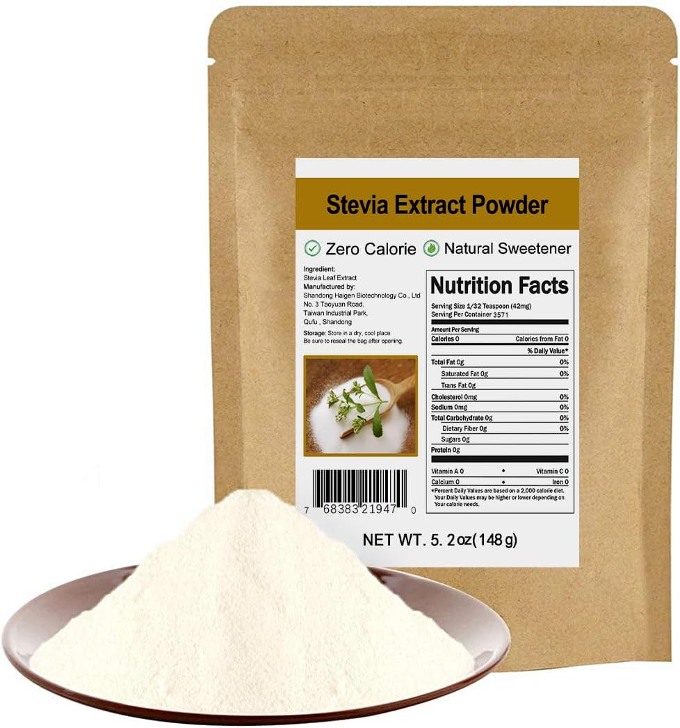 Amazon.com: CCnature Pure Stevia Extract Powder Without Erythritol 5 ...