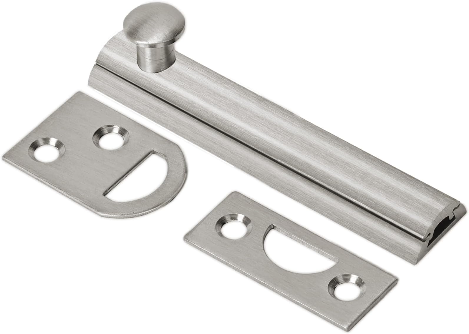KOVOSCH Solid Brass Surface Bolt 3 Inch, Heavy Duty Concealed Slide ...