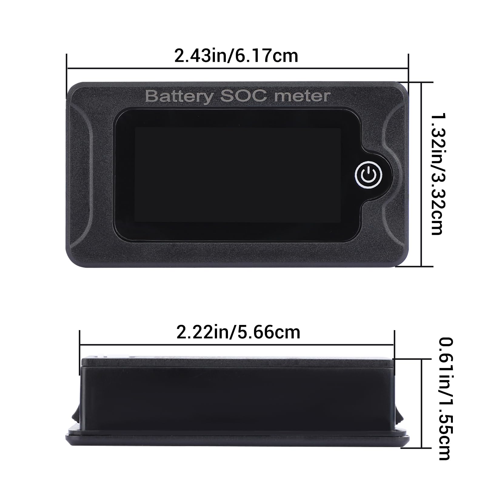 Snapklik.com : Battery Meter 12V, Marine RV Battery Capacity Volt ...