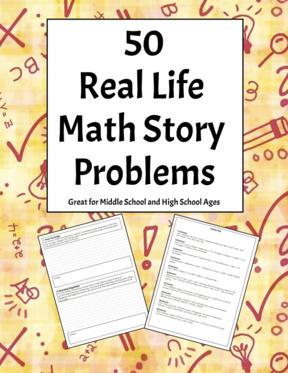 50 Real Life Math Story Problems - Great for Middle School and High ...