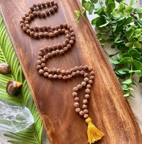 WorldwideGems Real & Pure Rudraksha Mala for Men with Original Lab ...