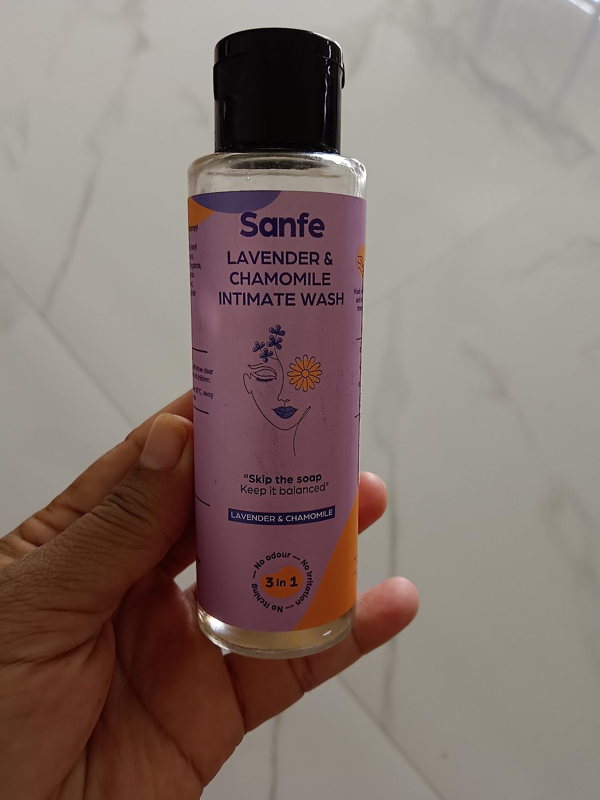 Sanfe Natural Intimate Wash, 3 In 1 - No Odour, No Itching, No ...