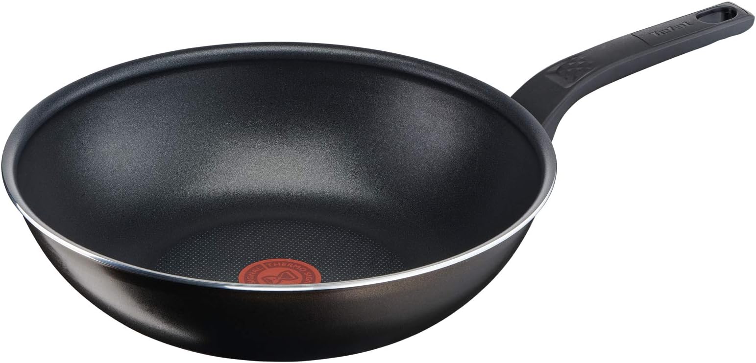 TEFAL Easy Cook & Clean B5541902 Wok Pan 28 cm Non-Stick Suitable for ...
