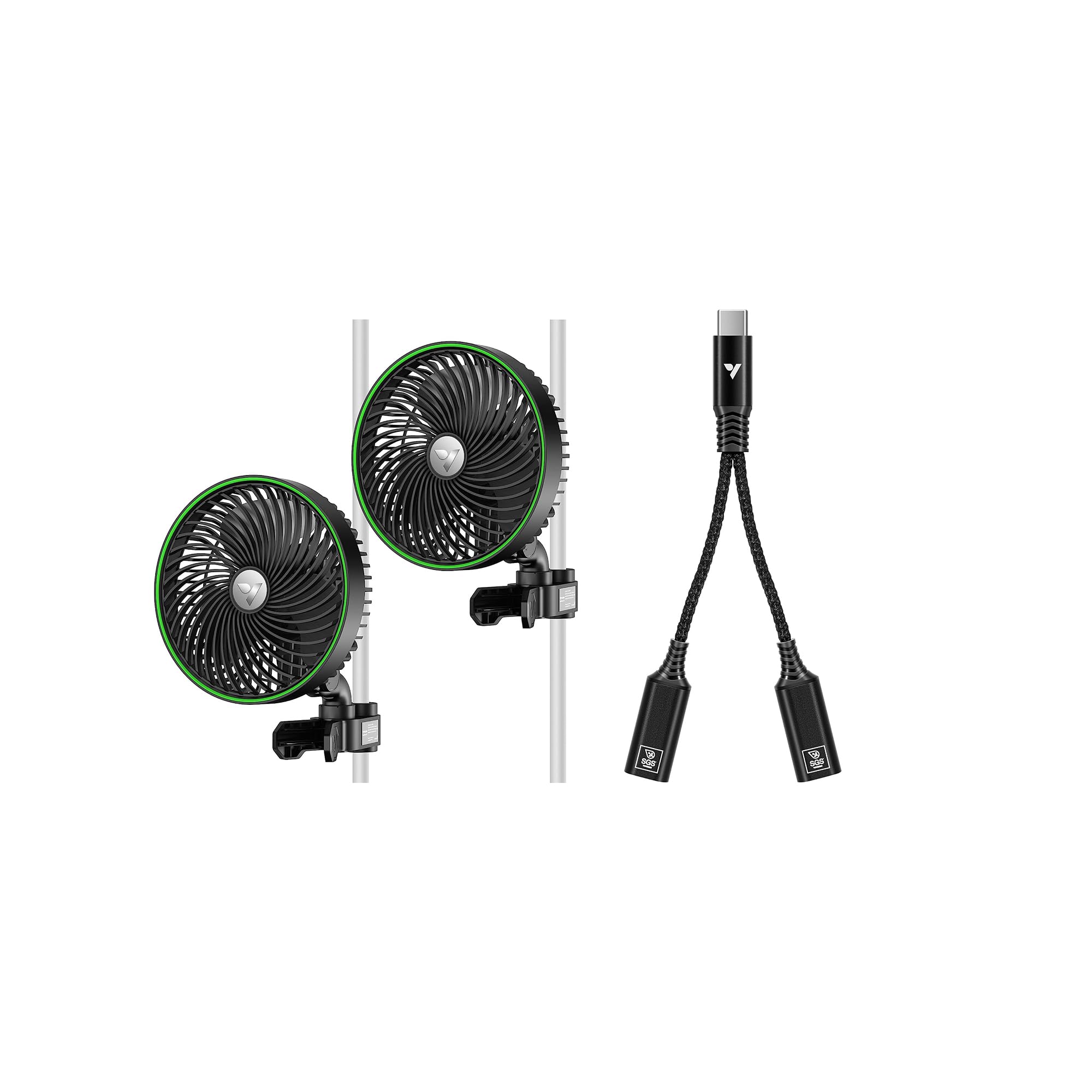 Amazon.com: VIVOSUN 2-Pack AeroWave E6 Grow Tent Fan 6”, Smart WiFi ...