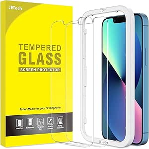 JETech Protector de Pantalla para iPhone 16e 2025, iPhone 13/13 Pro 6.1 Pulgadas, Mica Cristal ...