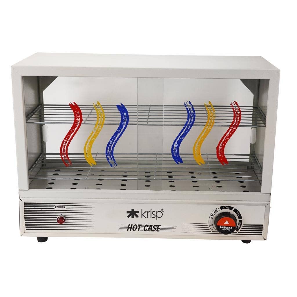 KRISP Electric Hot Case Sliding/Patties Warmer/Food Warmer Double ...
