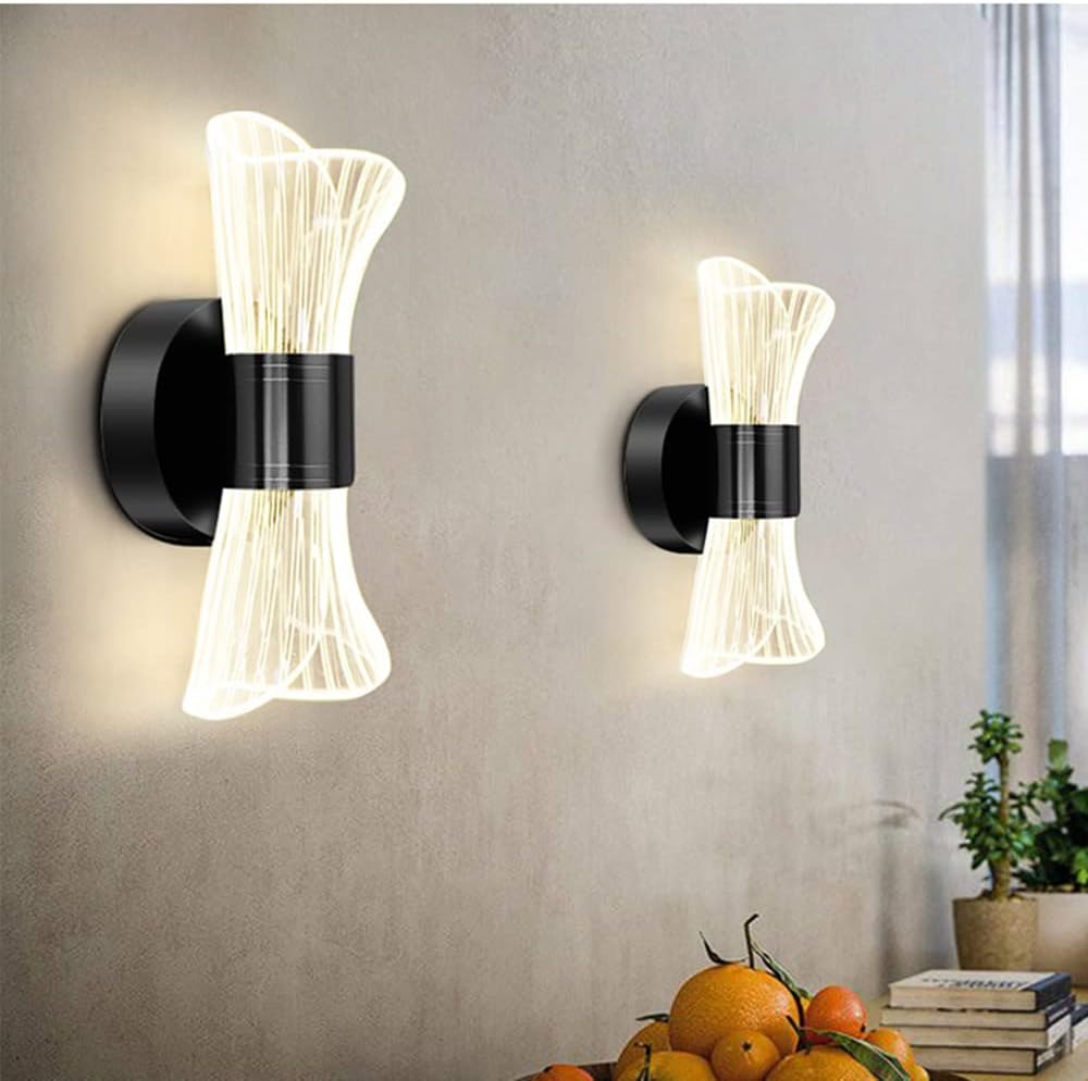 Applique Murale LED 6W Lampe Murale Blanc Chaud Acrylique Moderne Lampe ...
