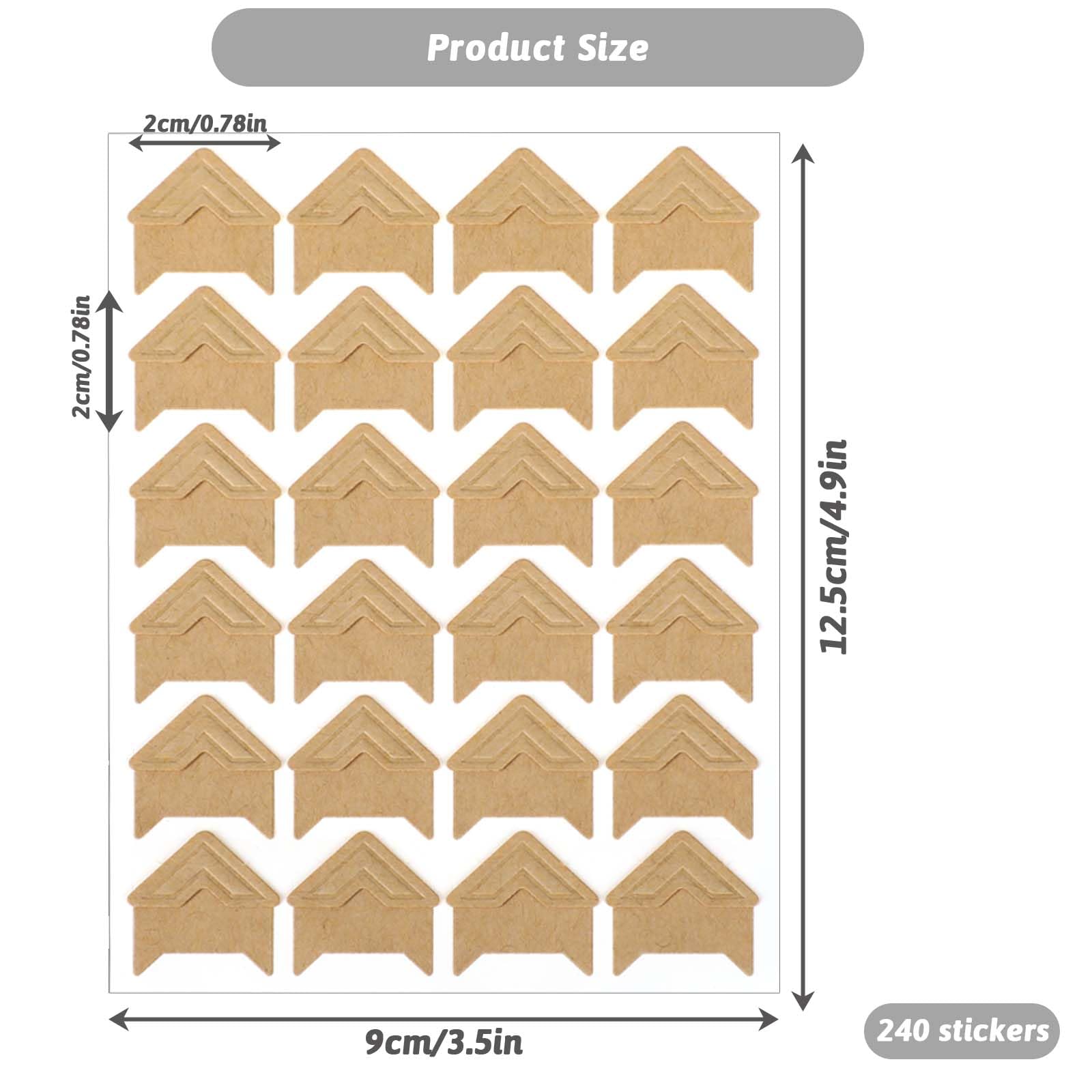 Snapklik.com : 240 Pcs Photo Corners Self Adhesive Picture Corners For ...