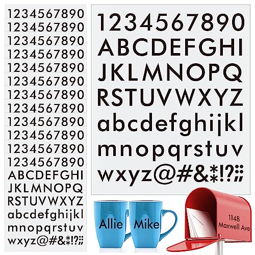Snapklik.com : Numbers 0-9 And Letters A-Z 12 Sets, Self-Adhesive Vinyl ...