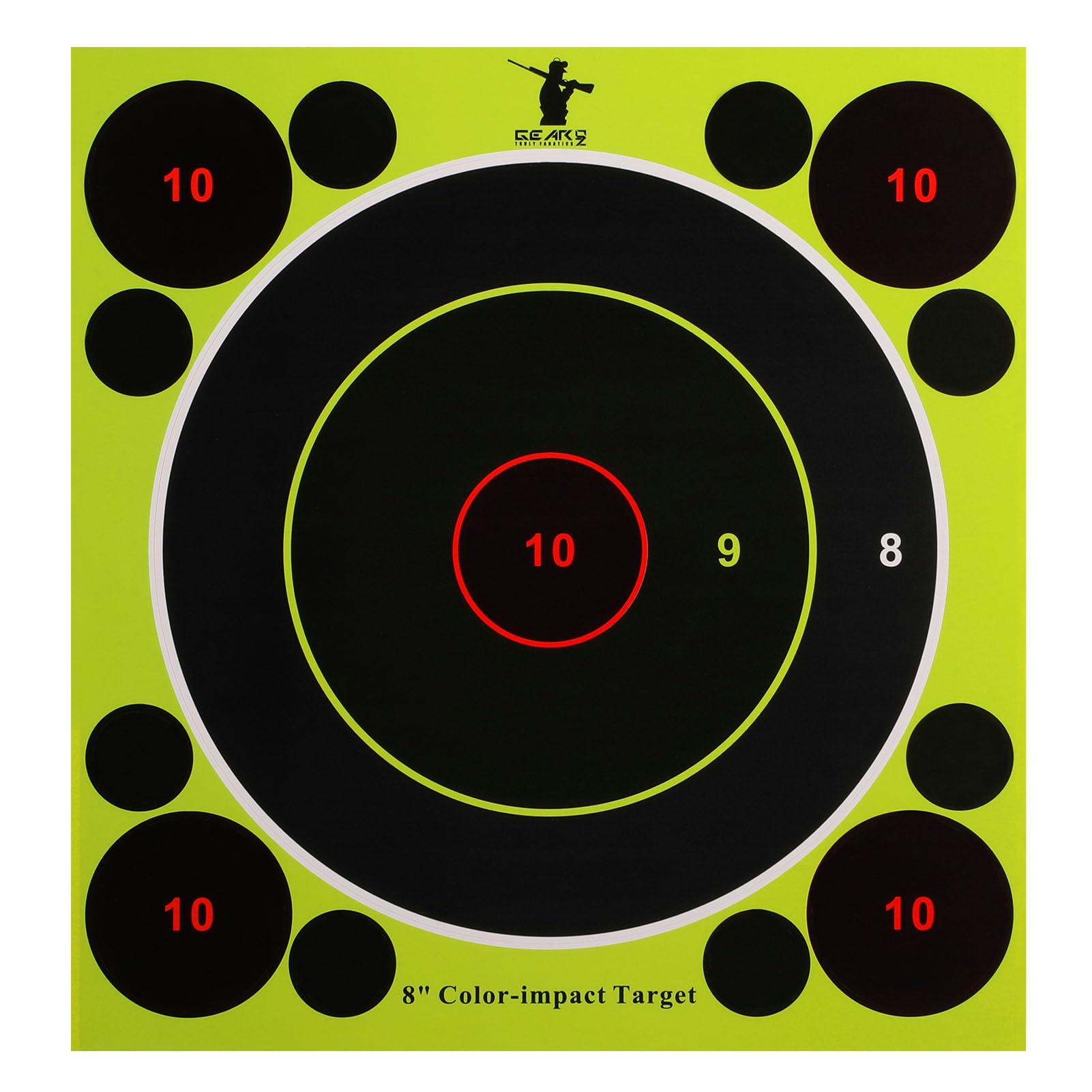 Snapklik.com : GearOZ 3 Colors Splatter Shooting Target Paper, 10 ...