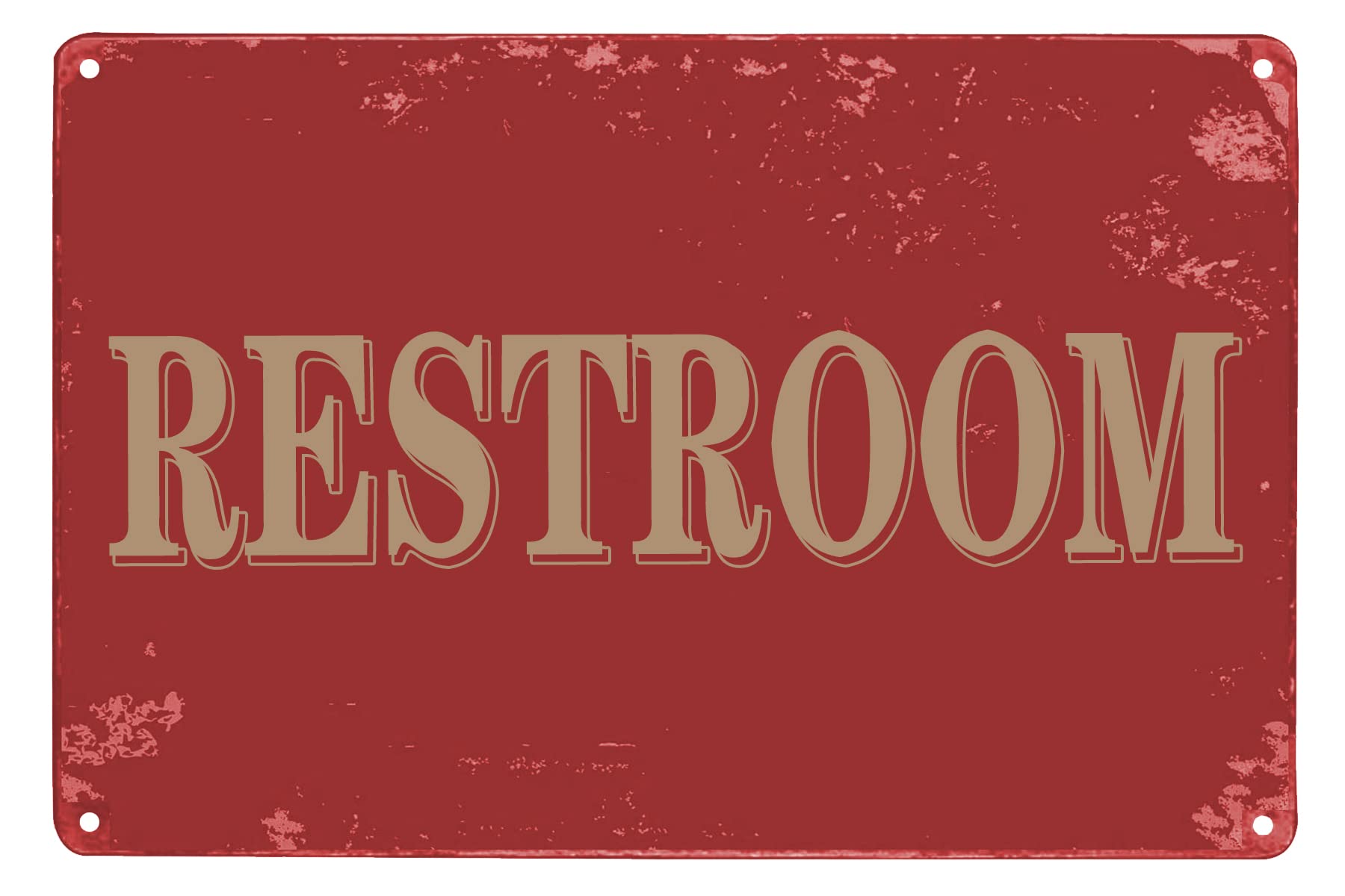 Restroom Vintage Metal Sign Bathroom Door Signs Restroom Metal Sign ...