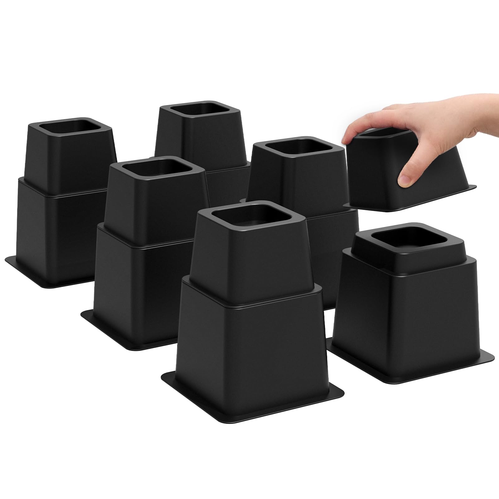 Amazon.com: VANITURE 3, 5 or 8 inch Bed Risers Heavy Duty, Adjustable ...