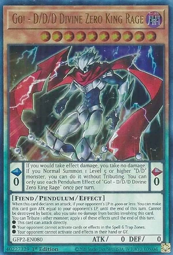 Amazon.co.jp: 遊戯王 GFP2-EN080 GO－DDD神零王ゼロゴッド・レイジ Go! - D/D/D Divine Zero ...