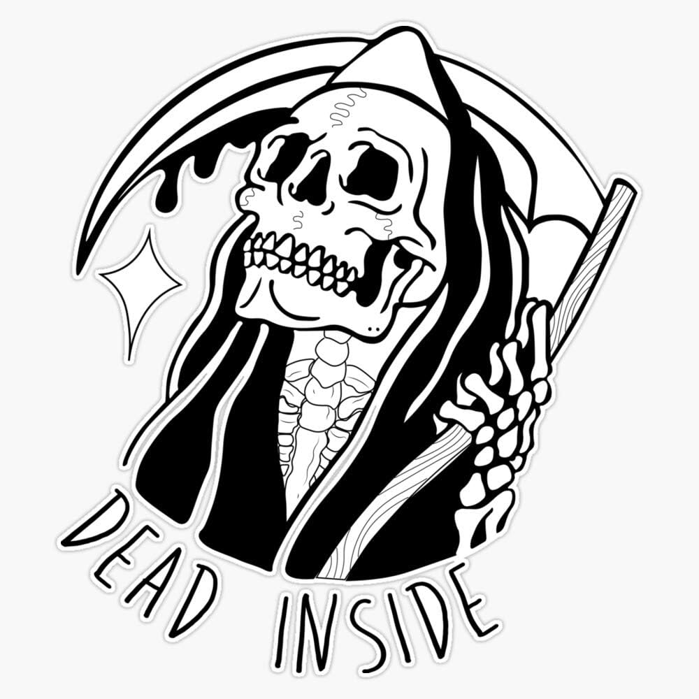 Amazon.com - Creeper Skeleton Sticker Bumper Sticker Vinyl Decal 5"