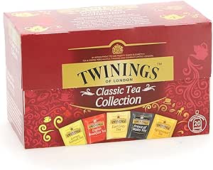 Twinings, Classic Tea Collection, Selection of Five Varieties of Black ...