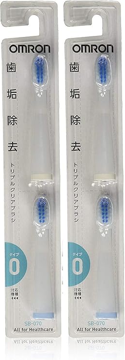 Amazon | オムロン 音波式電動歯ブラシ用替ブラシ トリプルクリアブラシ SB-070 2本入2個セット | オムロン(OMRON) | 替えブラシ