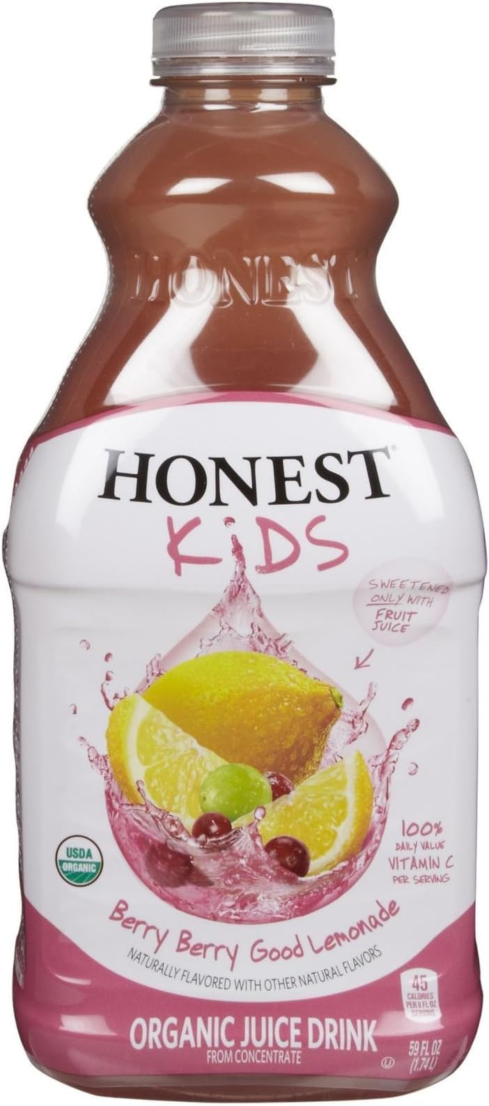 Amazon.com : Honest Kids Lemonade - Berry Berry Good - 59 OZ : Grocery ...