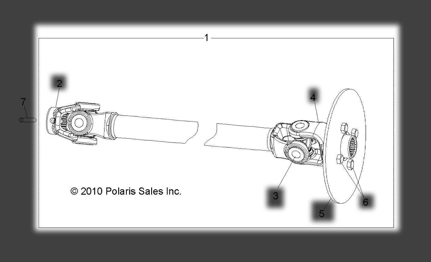 Amazon.com: Polaris 1332794 Front EV Propshaft Ranger LSV Li-Ion EV ...