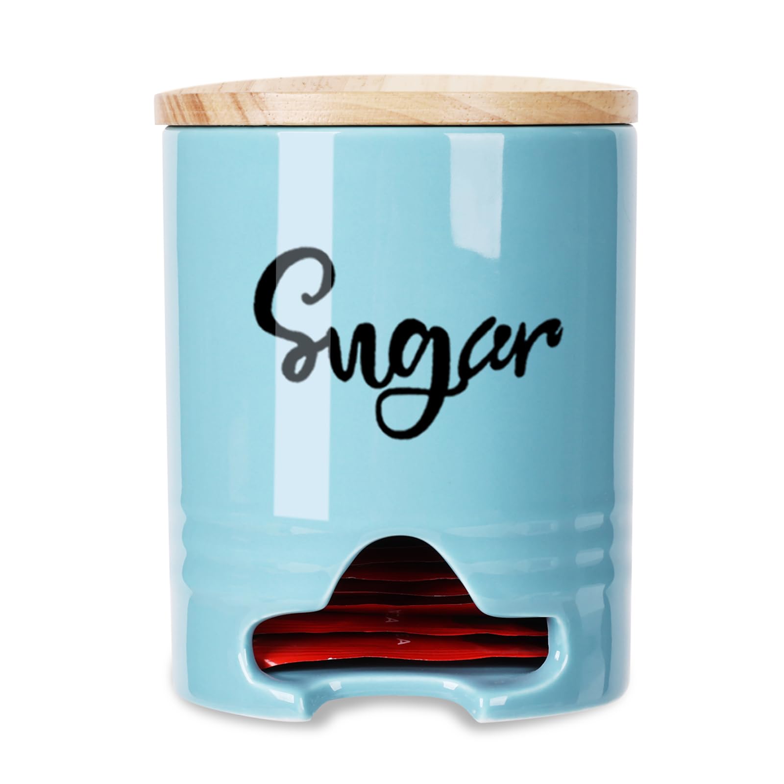 Amazon.com | Farmhouse Sugar Packet Holders with Lid, Ceramic Sugar ...