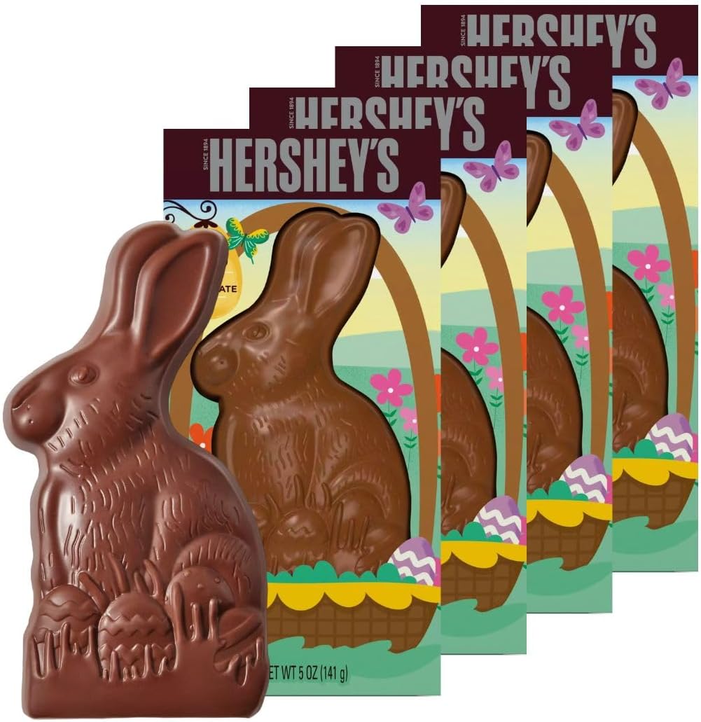 Amazon.com : DOVE Milk Chocolate Easter Candy Solid Easter Bunny, 12 oz ...
