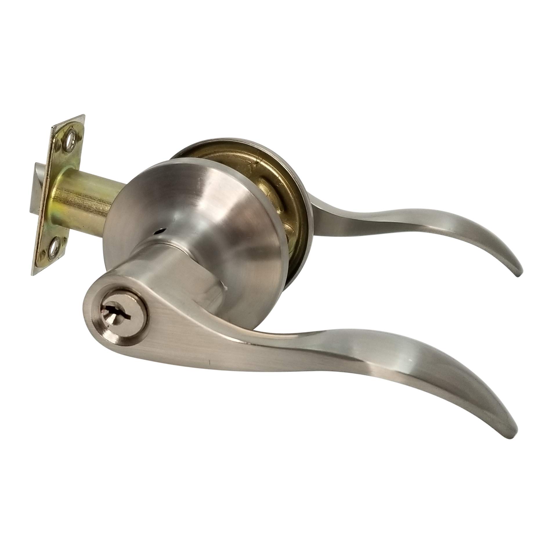 【新品】 RI-KEY SECURITY - 20 x Door Knob Lock Entry Keyed Cylinder 3 Keys Exterior Interior Sc1 SB ...