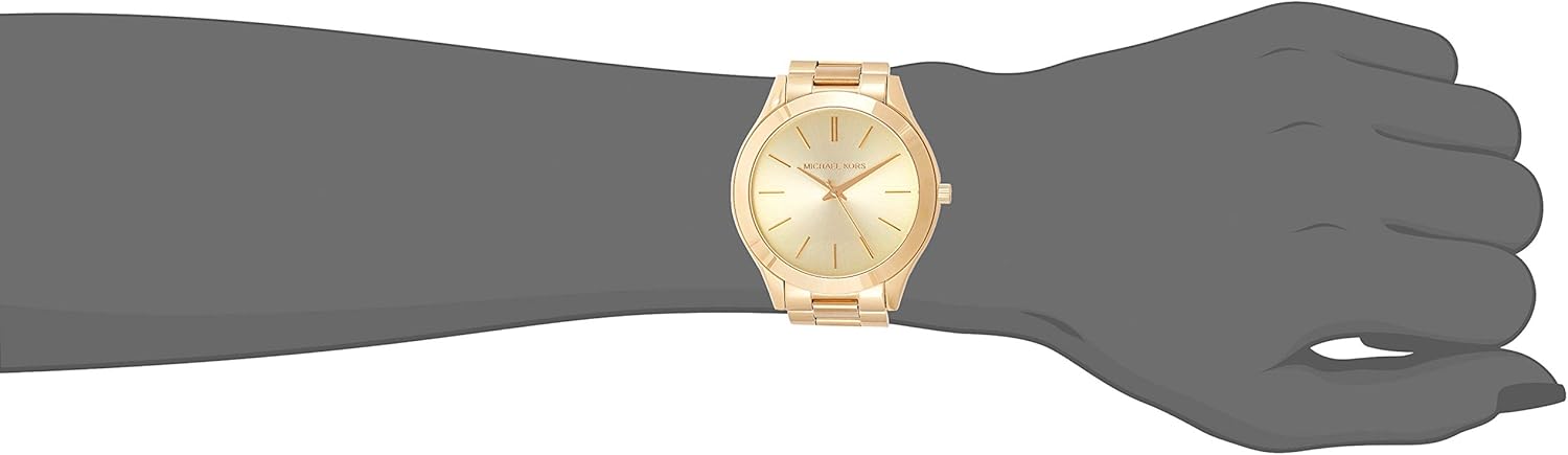 Michael Kors Gold-Tone Slim Runway Watch, MK3179 : Buy Online at Best ...