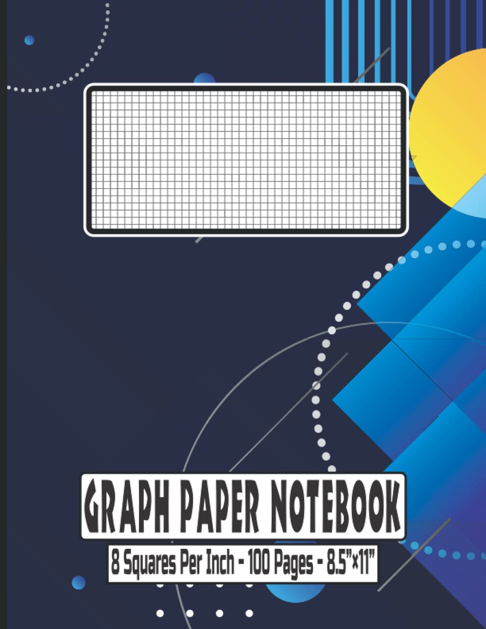 Buy Graph Paper 8 Squares Per Inch: Large Composition Journal | 1/8 ...