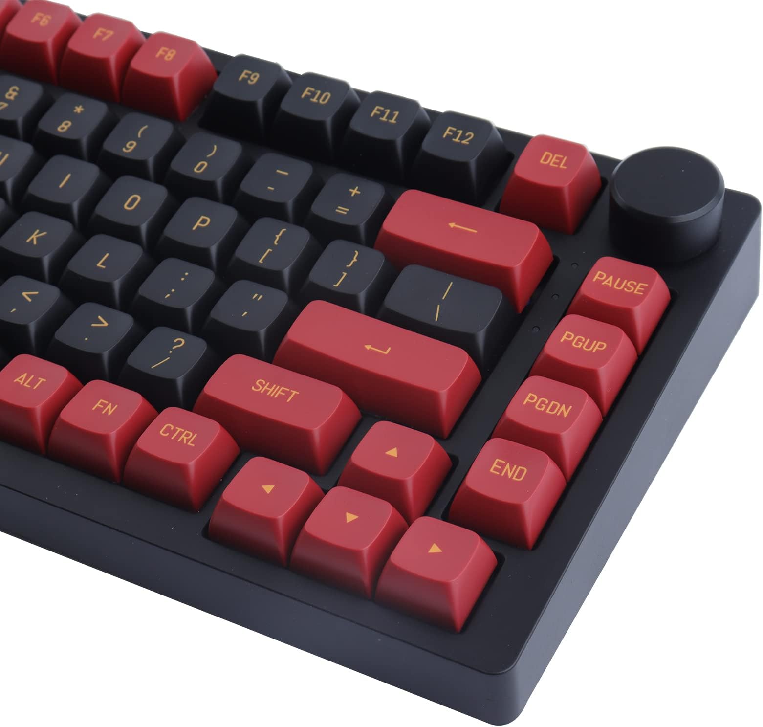 JakeTsai PBT Keycaps, CSA Keycaps 150 Keys Red Samurai Double Shot with ...