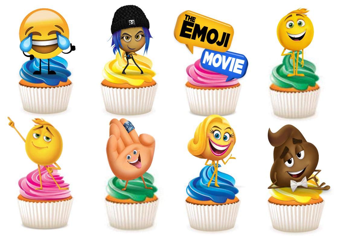 Emoji Cupcake Toppers Printable Big Dot Of Happiness Party 'Til You're