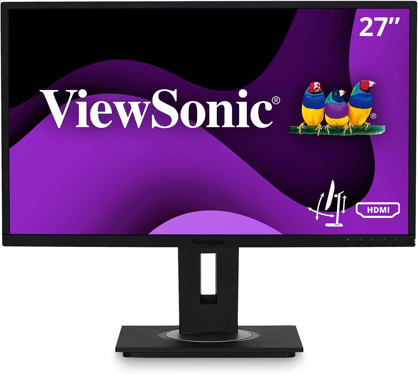 ViewSonic VG2748 VG Series FHD LED Widescreen Monitor, Black, 27-Inch ...