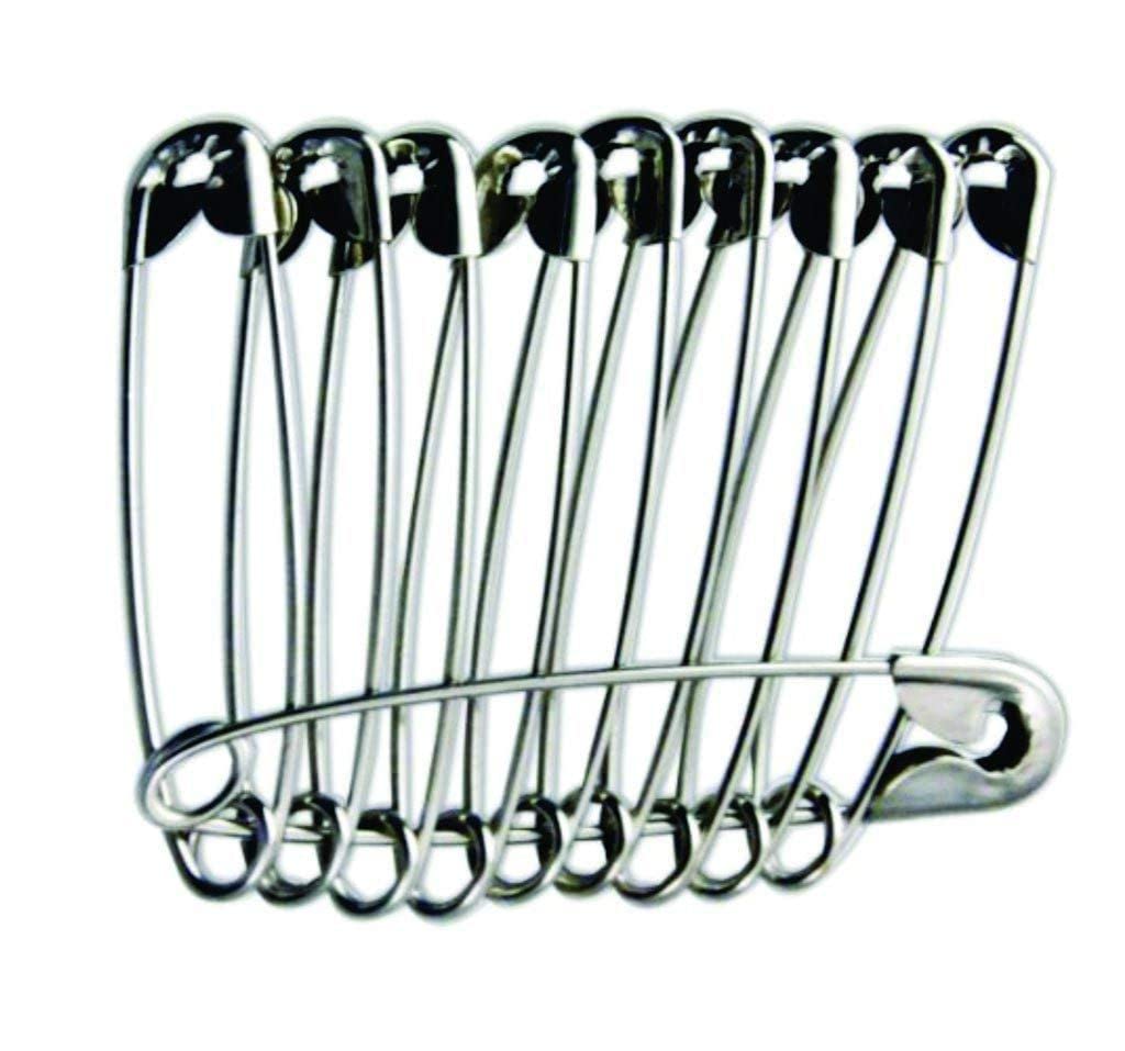 On Blow Steel Safety Pins for Girls and Women (Big Size 5.5 Cm) (Pack ...