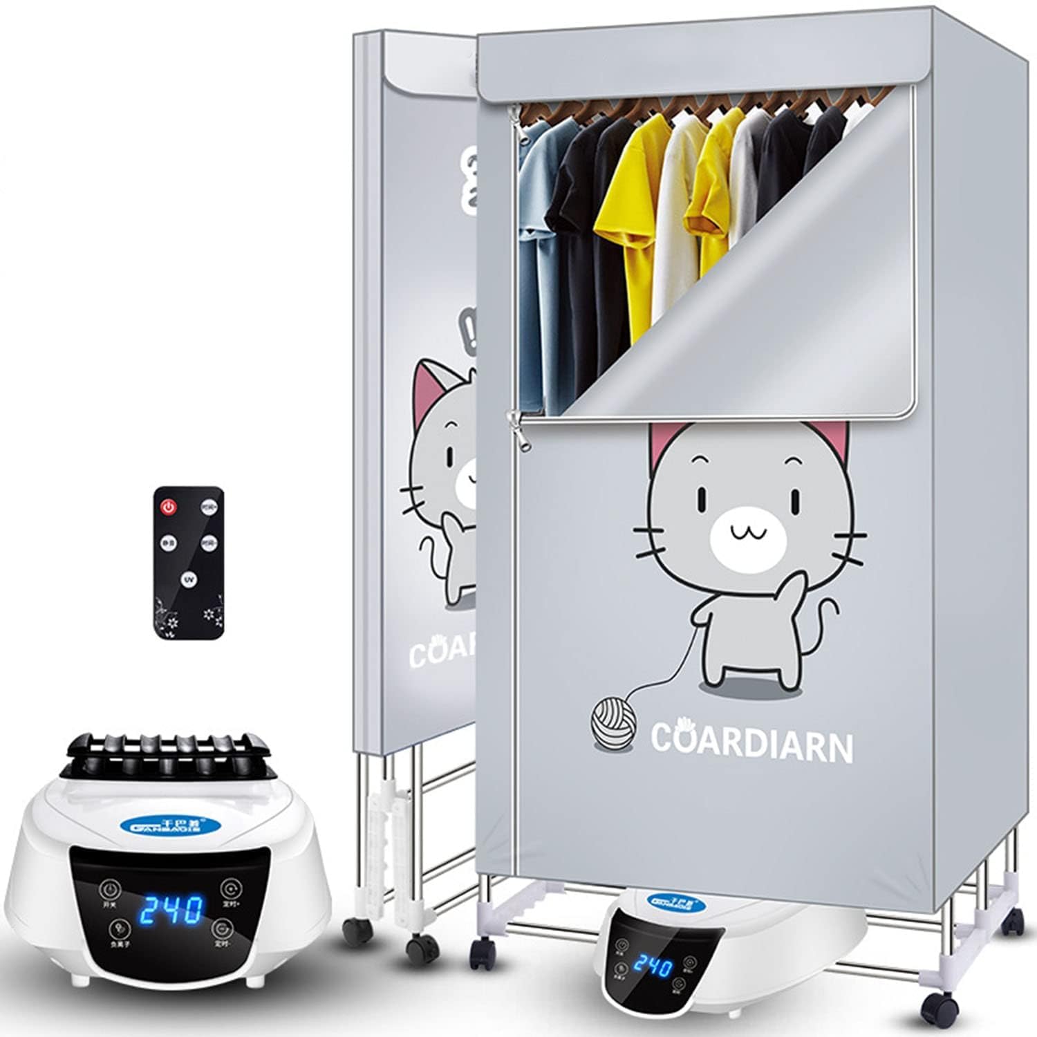 Drytress Smart 1300W Electric Clothes Dryer with Cover - Heated Clothes ...