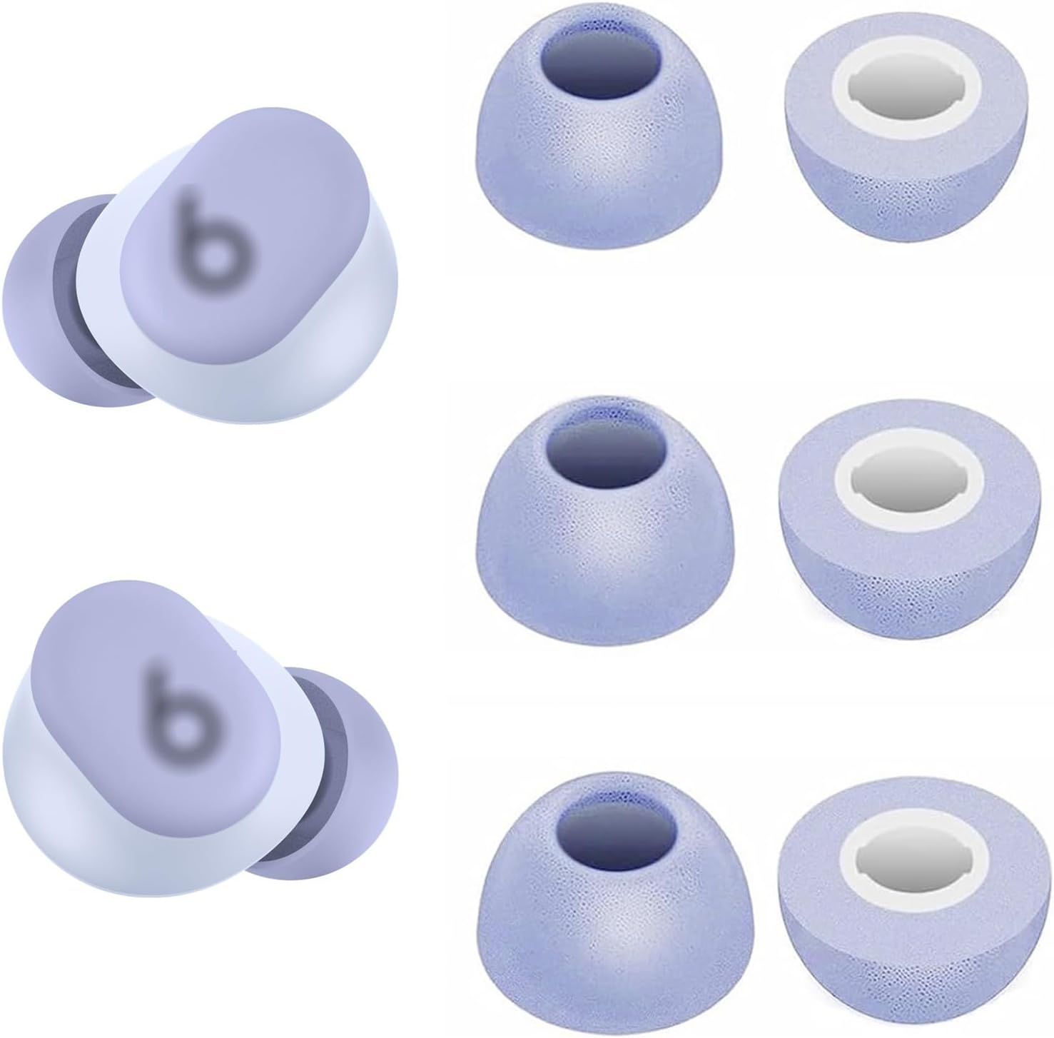 Amazon.com: Replacement Memory Foam Tips Foam Sleeves Earbuds Tips ...