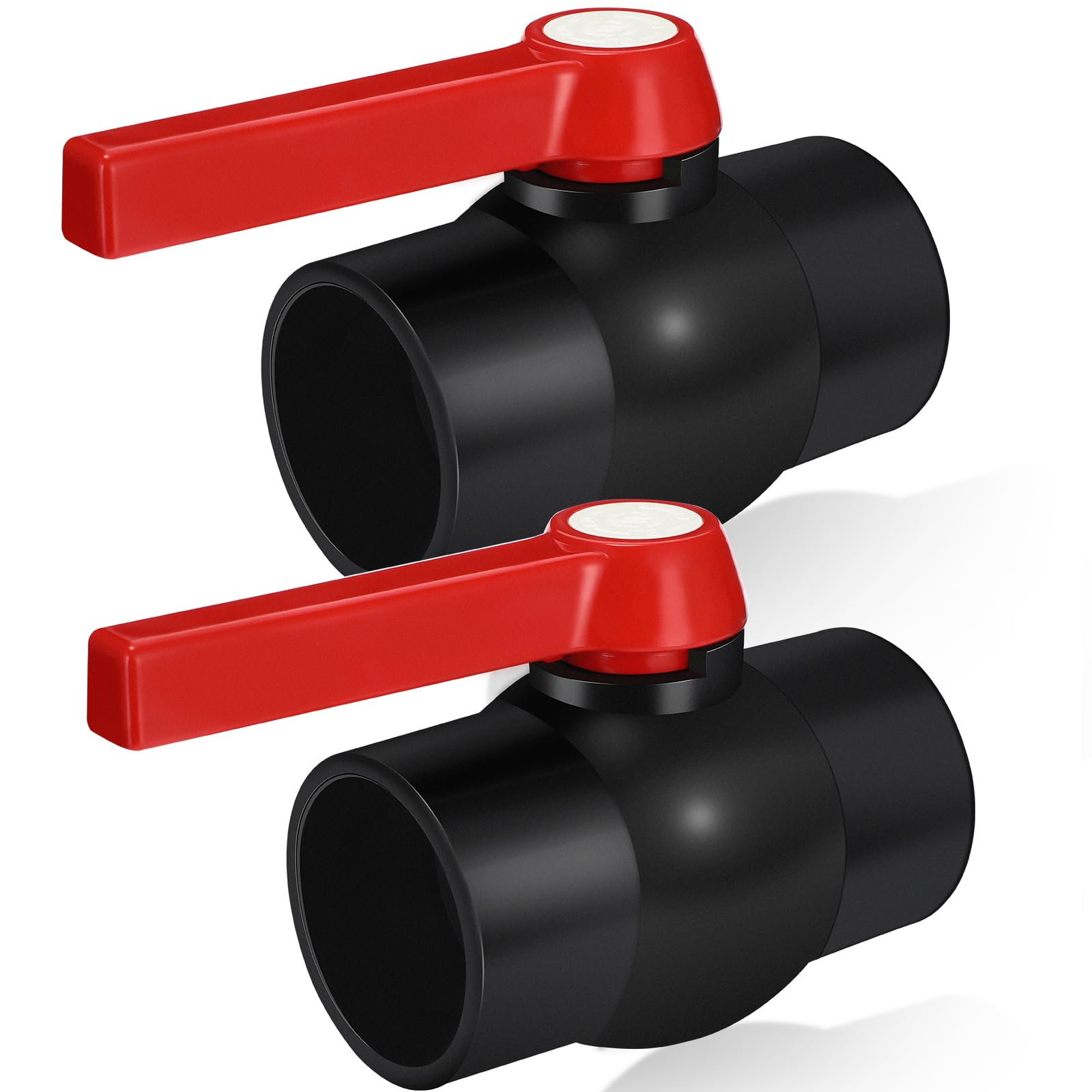 Amazon.com: RattanView 2 Pcs 3" PVC Ball Water Shut off Valve Socket ...