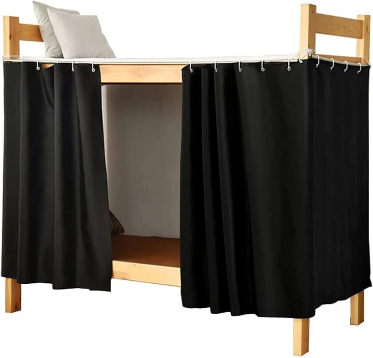 Amazon.com: Navhao Dorm Home Solid Thicken Bunk Blackout Bed Curtains ...