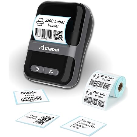 Amazon.com : CLABEL Label Maker, 220B Portable Barcode Label Printer ...