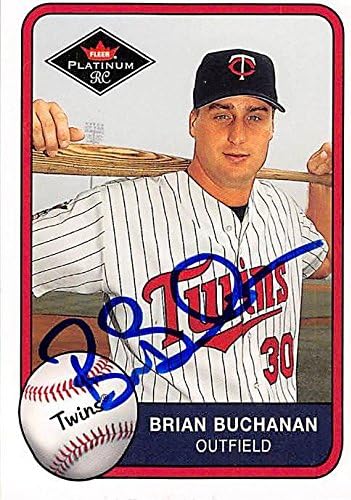 Brian Buchanan autographed baseball card (Minnesota Twins) 2001 Fleer ...