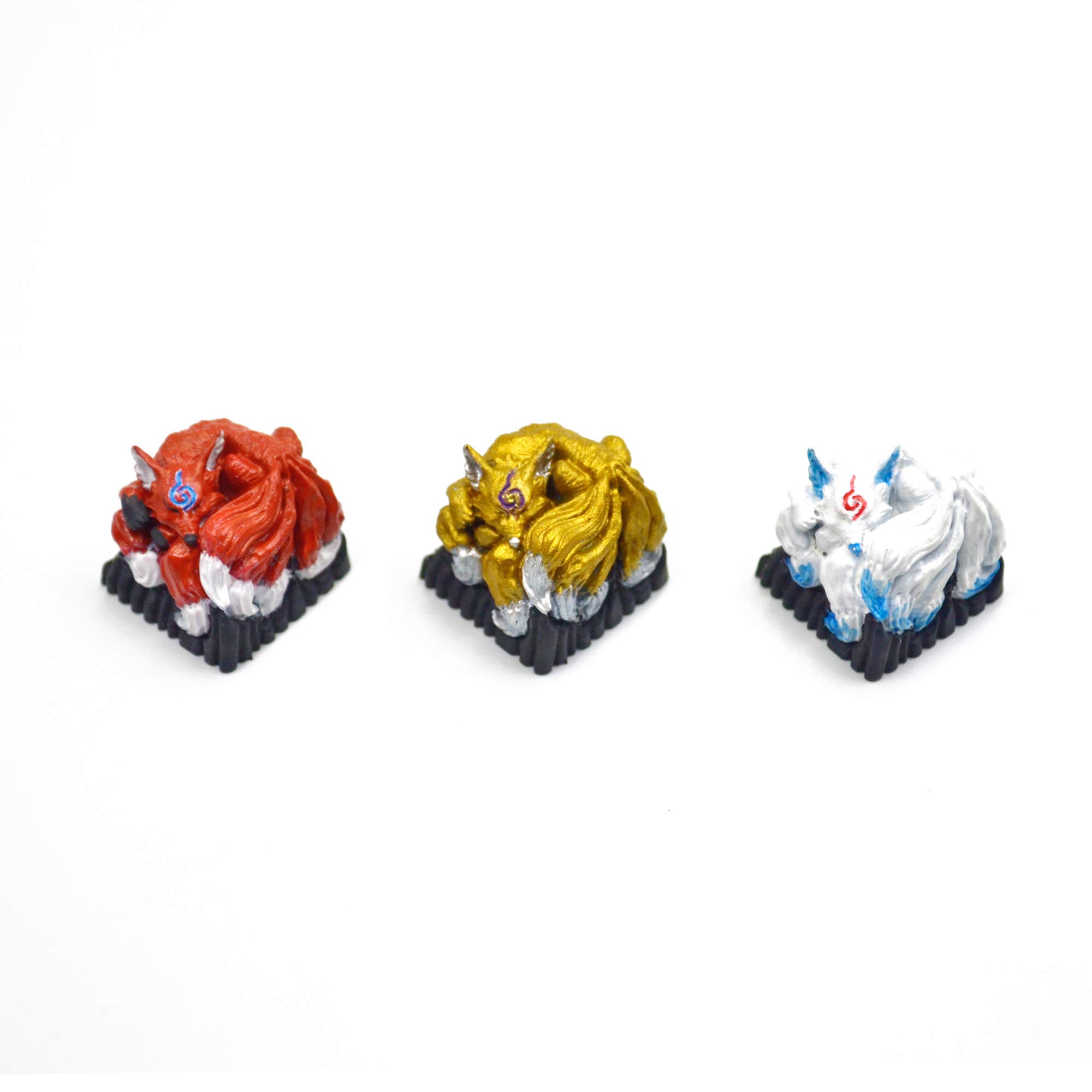 Resin Keycap, Nine-Tailed Fox in Chinese Mythology, Suitable for MX ...